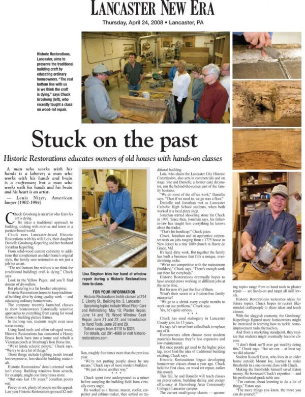 Nationally acclaimed preservation contractor trusted by homeowners ...